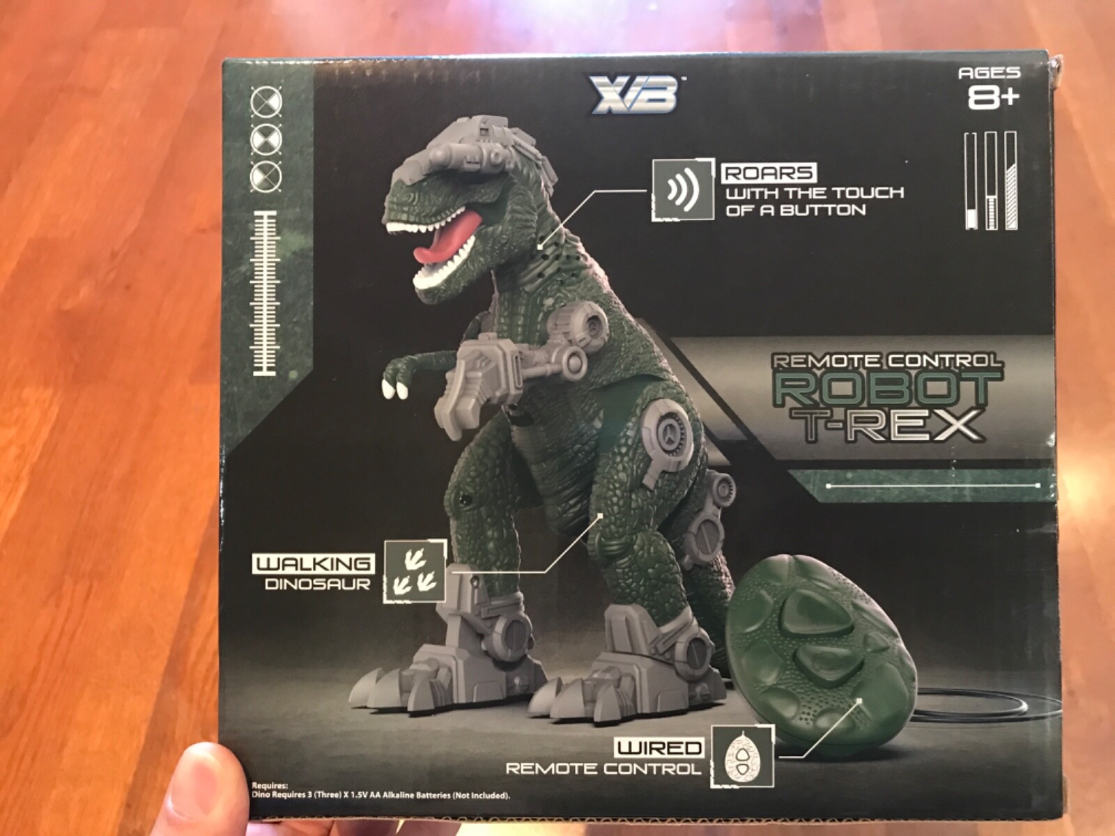 New in box Robot T-Rex Remote Control Walking Roaring 7.9 inch DINOSAUR ...