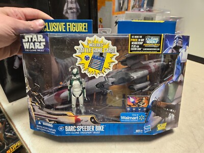 Star Wars The Clone Wars Barc Speeder Bike with Clone Trooper Buzz 2009 ...