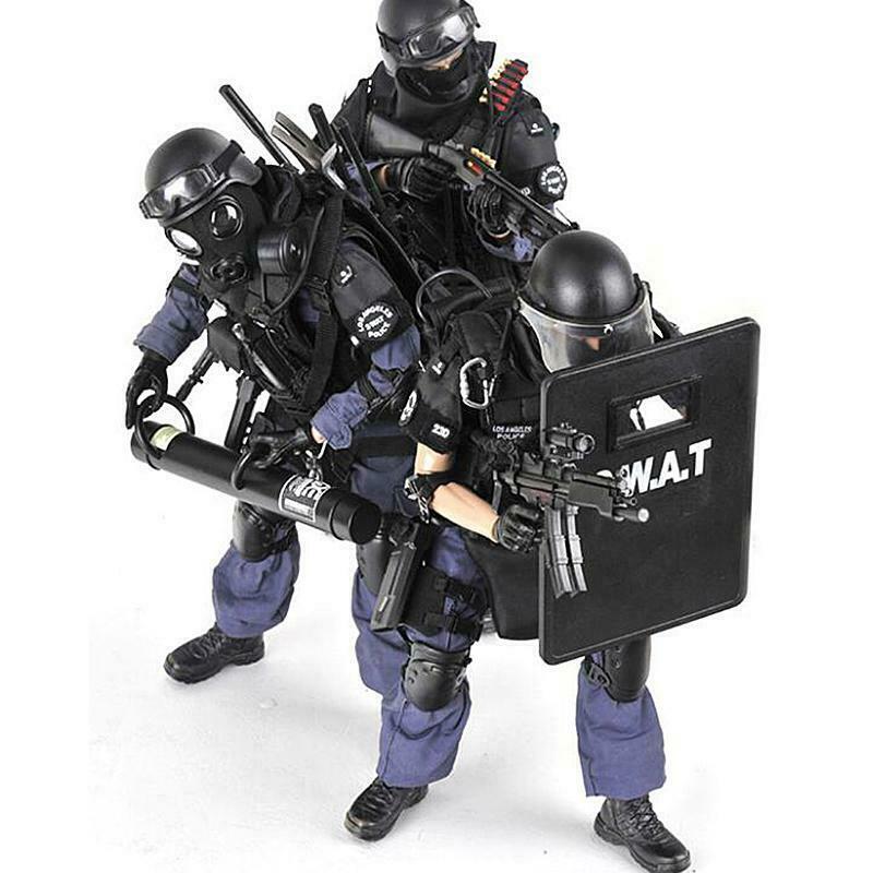 1/6 SWAT Team Assaulter Attacker Action Figure Toy DIY Model Gifts ...