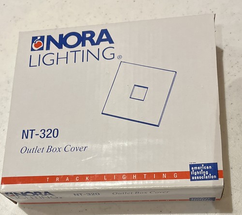 NORA LIGHTING #NT-320W White Track Lighting Outlet Box Cover | eBay