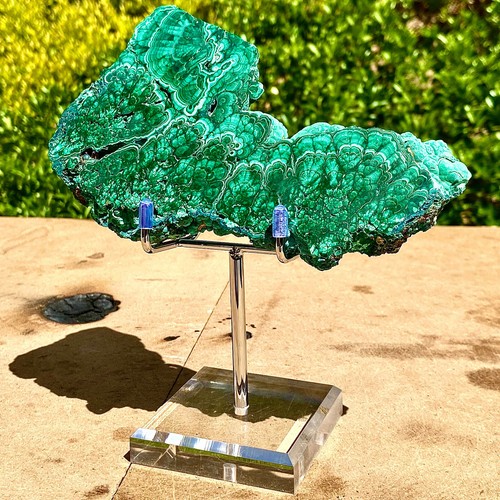 1.39LB Natural high-end peacock stone slices polished specimens ...