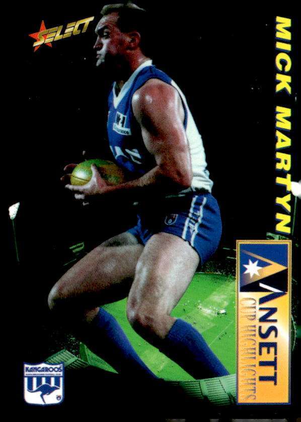 1995 AFL SELECT , MICK MARTYN ANSETT CUP NTH MELB | eBay