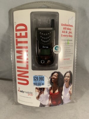 READY MOBILE PCS UNLIMITED PRE-PAID WIRELESS FLIP PHONE | eBay