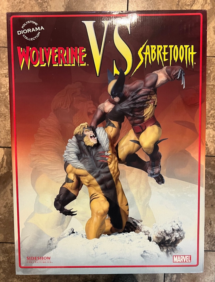 Sideshow Wolverine VS Sabretooth Diorama #153 Rare Limited Edition 1500 ...