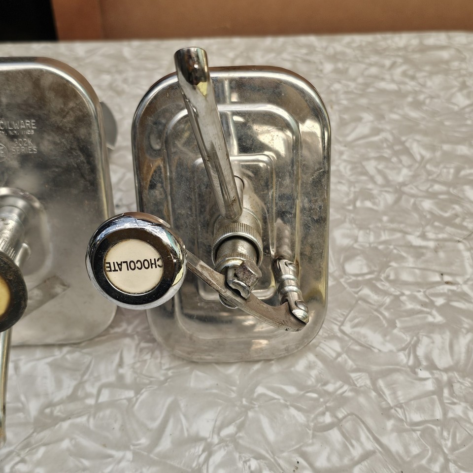 Soda Fountain Pump Ice Cream Metal Syrup Dispenser Parts Lot Art Deco ...