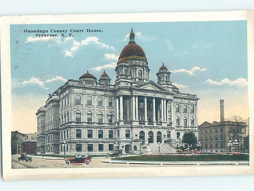 W-Border COURTHOUSE SCENE Syracuse New York NY d3008 | eBay