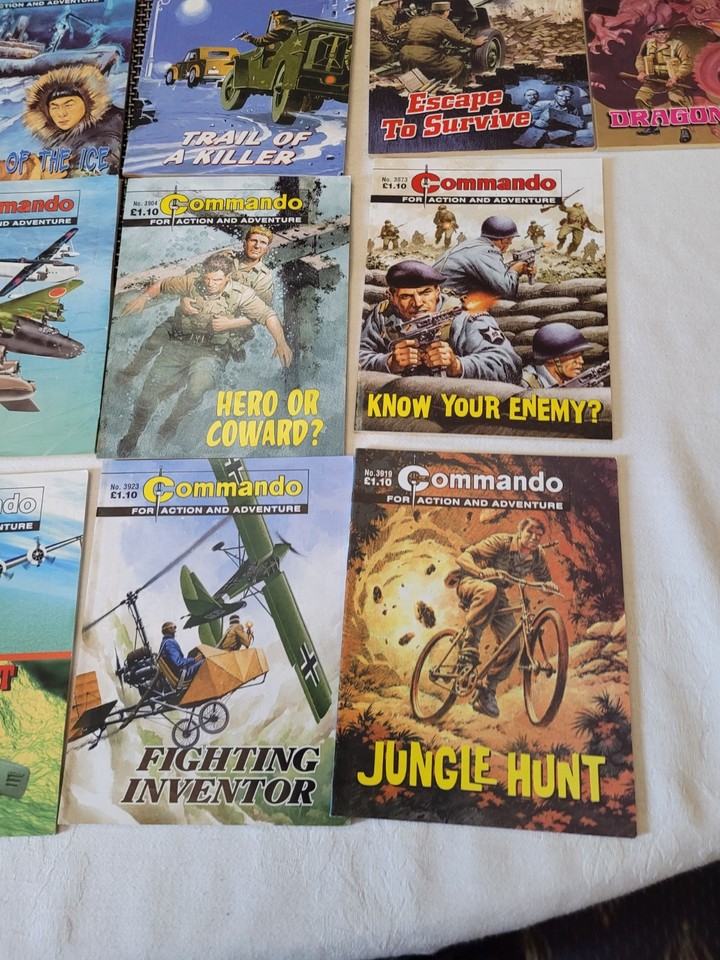 21 Commando Comics Lot4 Stories Of War And Adventure By Dc Thomson Ltd ...
