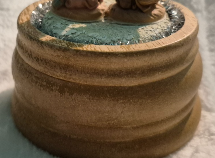 Vintage Roman Fontanini Music Box Figurine Mary Joseph Nativity Tune ...