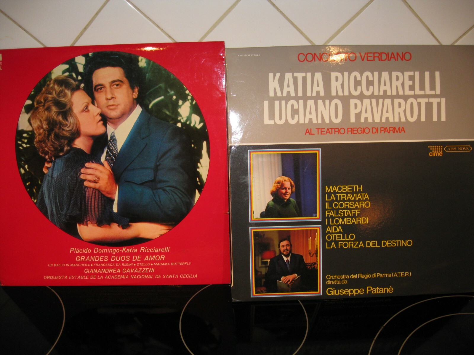 KATIA RICCIARELLI W/PLACIDO DOMINGO LUCIANO PAVAROTTI CIEME RCA IMPORTS ...