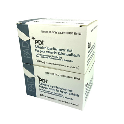 200 Ct PDI B16400 Adhesive Tape Remover Pads Exp. 2028 | eBay