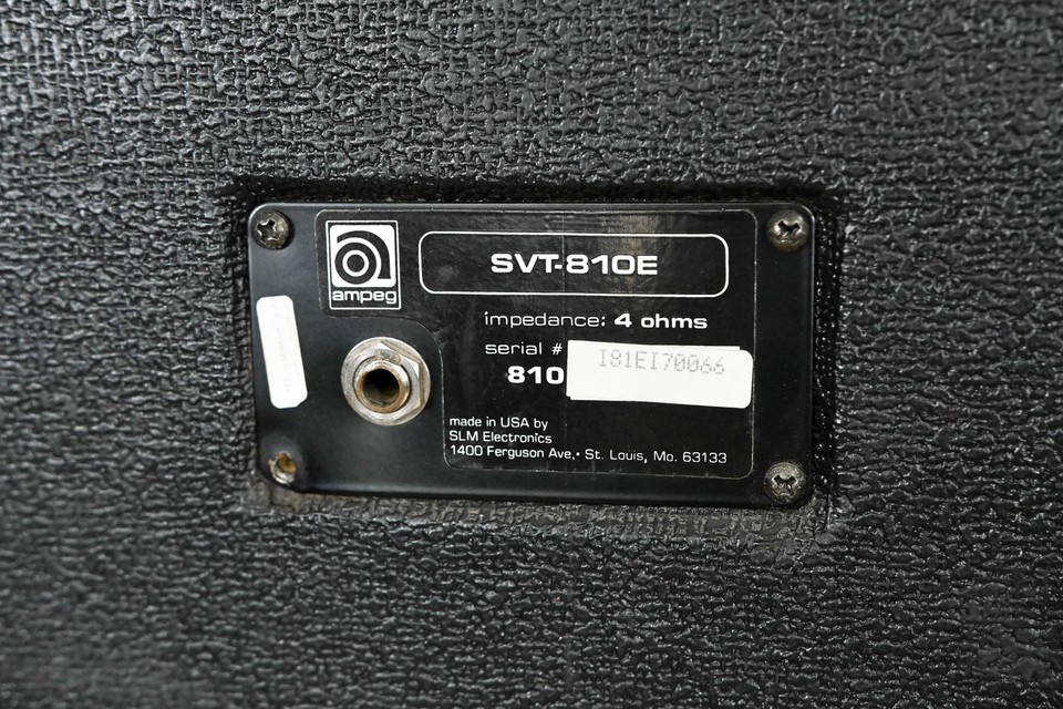 Ampeg SVT-810E 8x10" 800W Bass Cabinet CG01AJ4 | eBay