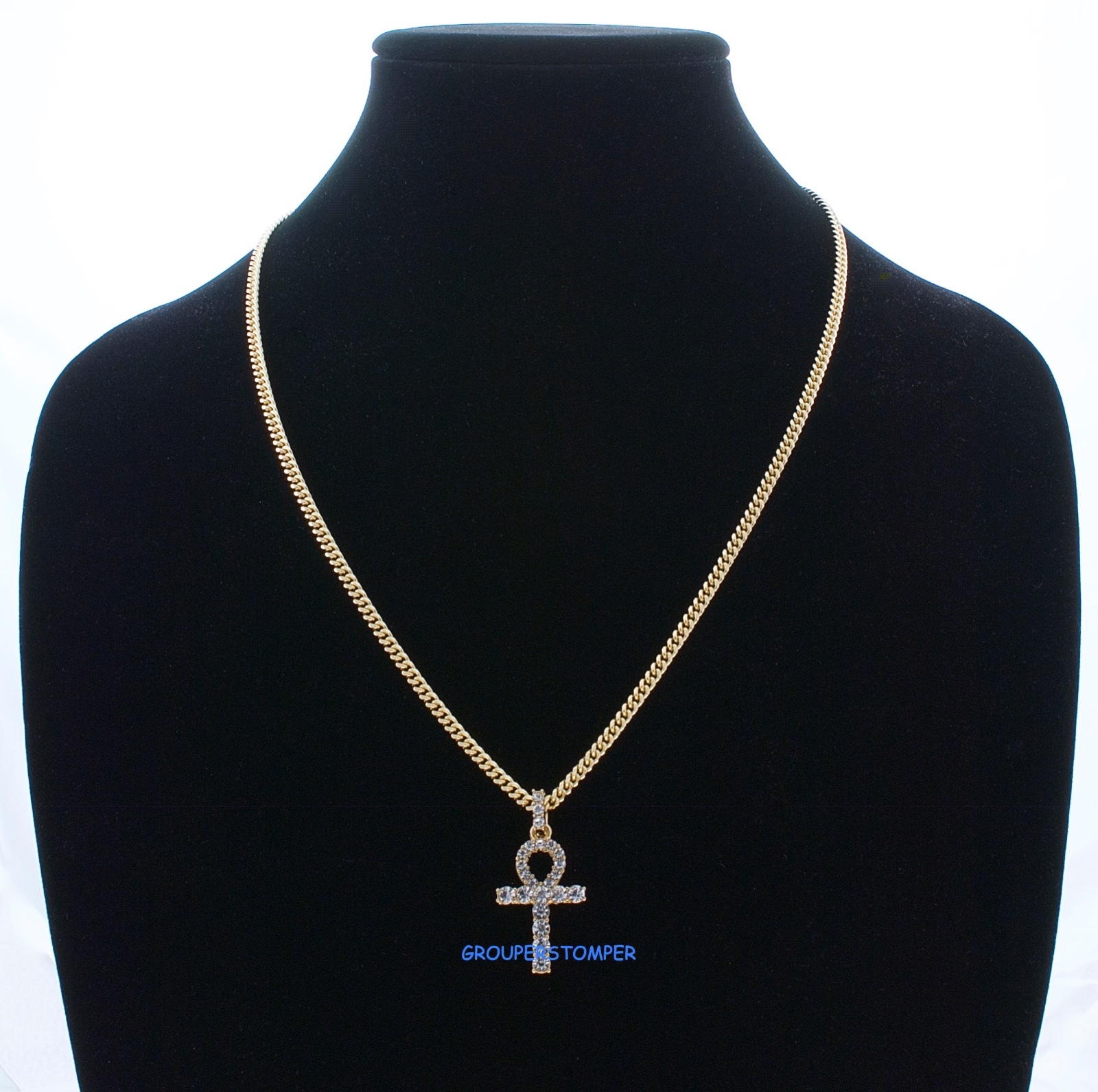 Ankh Egyptian Cross Pendant Key Necklace 24 Inch Cuban, Rope, Or Box ...