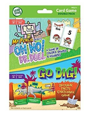 Leapfrog Mr Pencil Dr Dull Colors Shapes & Numbers/Go Dig Dinosaur ...