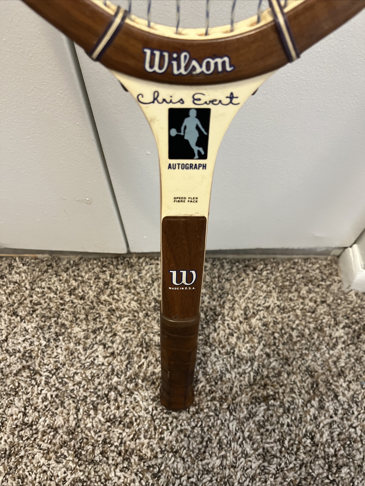Wilson Chris Evert Vintage Facsimile Autograph Tennis Racquet Wood | eBay