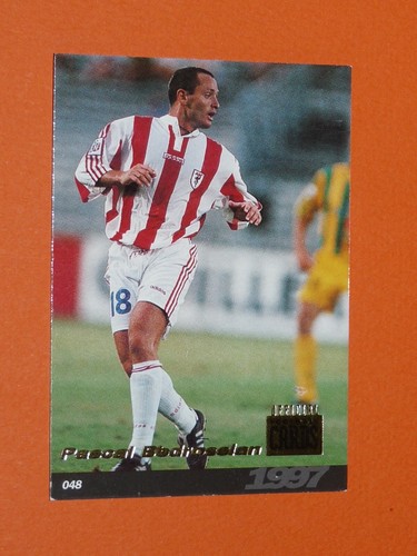 #48 PASCAL BEDROSSIAN AS CANNES LA BOCCA PANINI FOOTBALL CARD 97 1996 ...