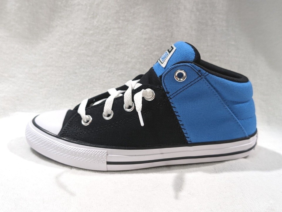 Converse Boy's CTAS Axel Blue/Black Mid Top Sneakers-Assorted Sizes NWB ...