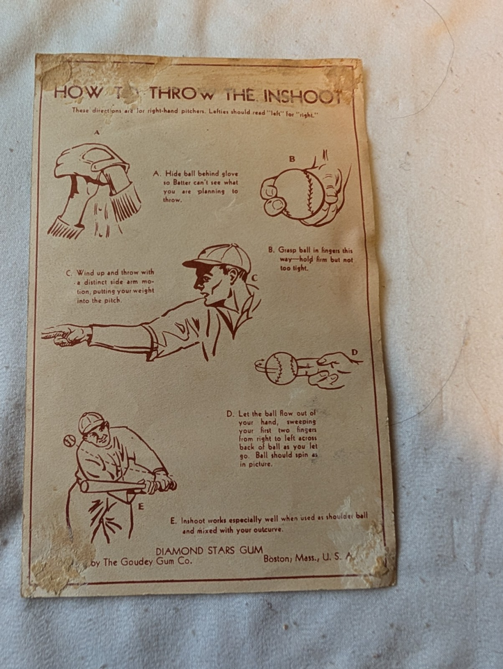 1939 Goudey Premiums R303-Woodrow Rich SEPIA - Poor Condition | eBay