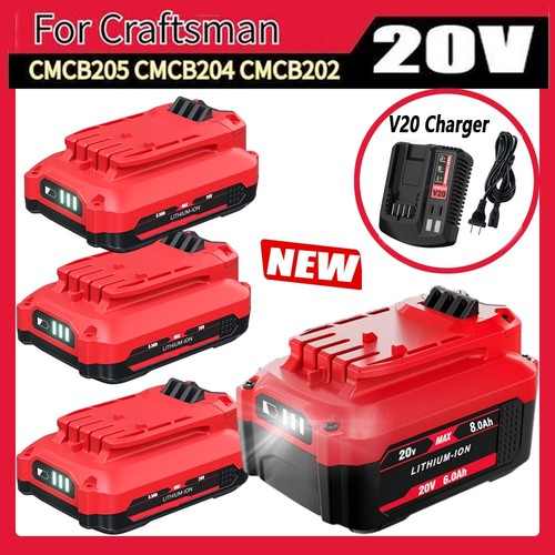For Craftsman V20 Lithium CMCB205 CMCB204 CMCB203 Battery/Charger USA ...