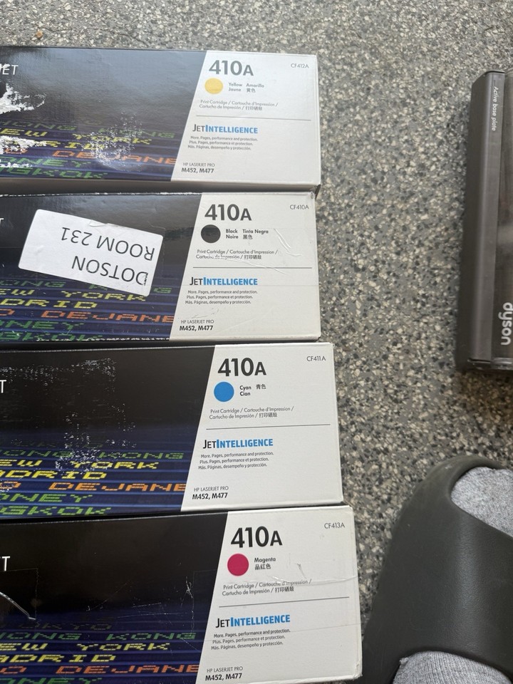 HP 410A Color Toner Set CF410X & CF251AM HP LaserJet Pro M452 M477 ...