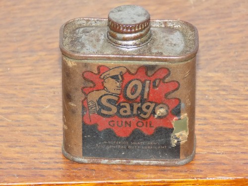 Vintage Ol’ Sarge Gun Oil Small Empty Oil Can | eBay