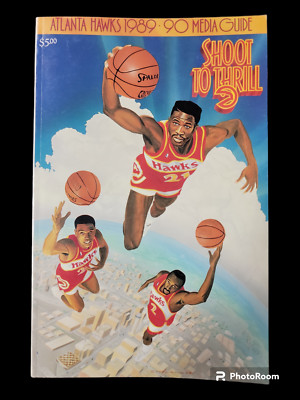 1990-91 ATLANTA HAWKS MEDIA GUIDE YEARBOOK | eBay