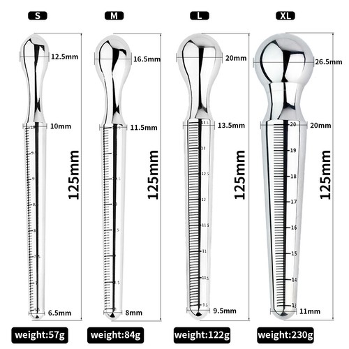 Stainless Steel Dilator Sounding Metal Urethr Stretching Penis Enhance ...