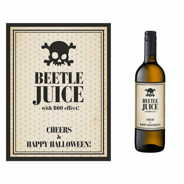 Creepy Halloween Bottle Labels 12pcs Vintage Horror Potion Bottle