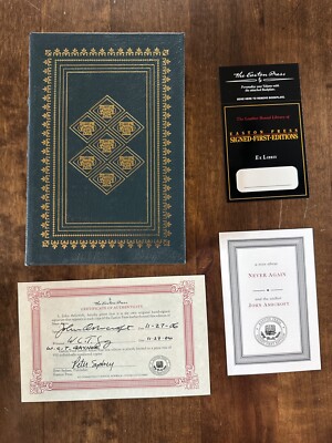 Never Again-John Ashcroft-Signed Easton Press-First Edition Book With ...