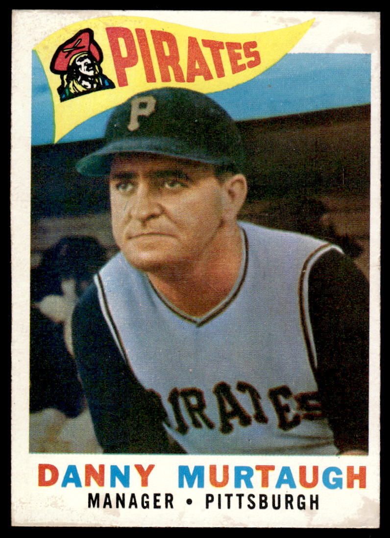 1960 TOPPS DANNY MURTAUGH 223 VG-EX MGR BASEBALL PITTSBURGH PIRATES | eBay