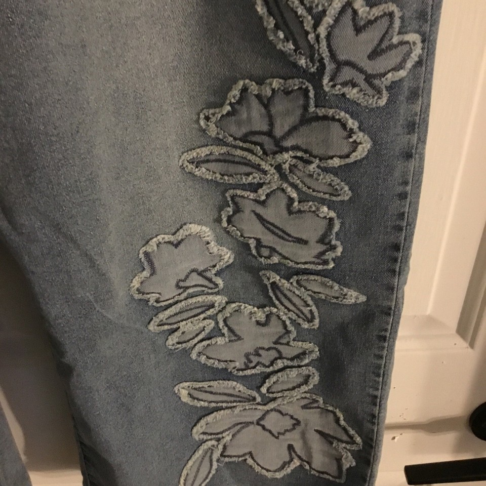 DG2 Diane Gilman Women’s Size 6 P Blue Jeans New Petite Embellished | eBay