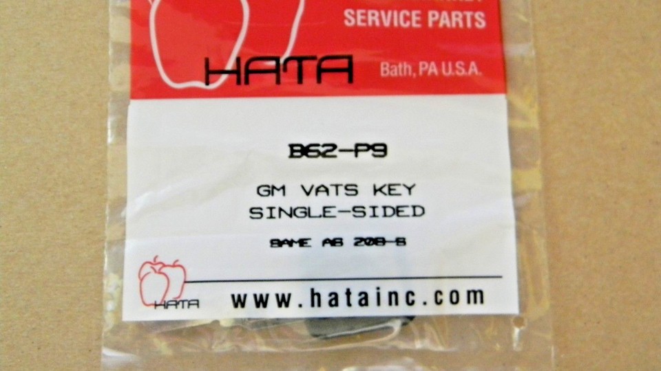 GM Vats Key #9 New & Uncut-Single Sided | eBay