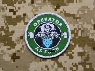 2020 Operator As F**k OAF Nation MARSOC Raiders USMC Woven Morale Patch ...