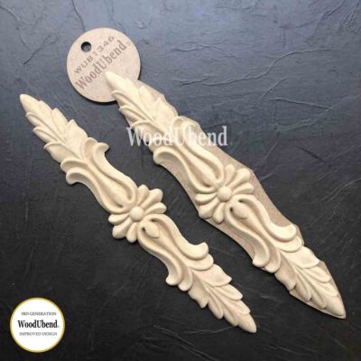 WoodUbend Heat Bendable Molding Pack of Two Pediments WUB1346 27.5×5 ...