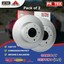 2X PROTEX Disc Brake Rotors - Rear For NISSAN PINTARA U12 4D Sdn FWD ...