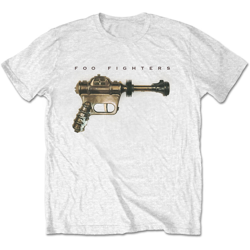 Foo Fighters 'Ray Gun' (Blanc) T-Shirt - OFFICIEL! | eBay