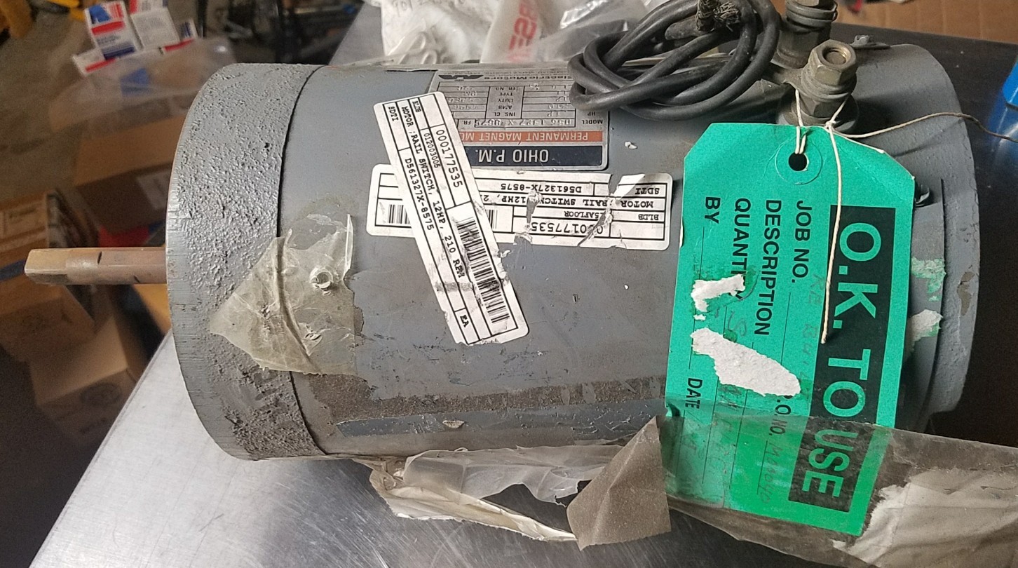 OHIO EKECTRIC MOTORS, REBUOLTED MOTOR MODEL# D56-1327-X-8575 FRAME 056 ...