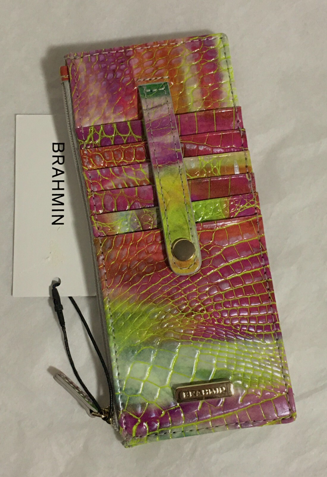 BRAHMIN DELIGHT MELBOURNE Leather CREDIT CARD WALLET With Tag for sale ...