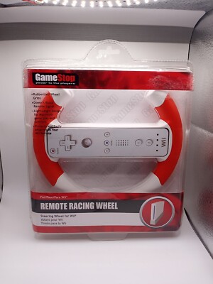 GameStop NINTENDO Wii Red Racing Steering Wheel, Red/White, NEW ...