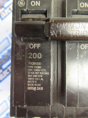Thqmv200 Ge Circuit Breakers Residential GE 200 Amp Main Breaker