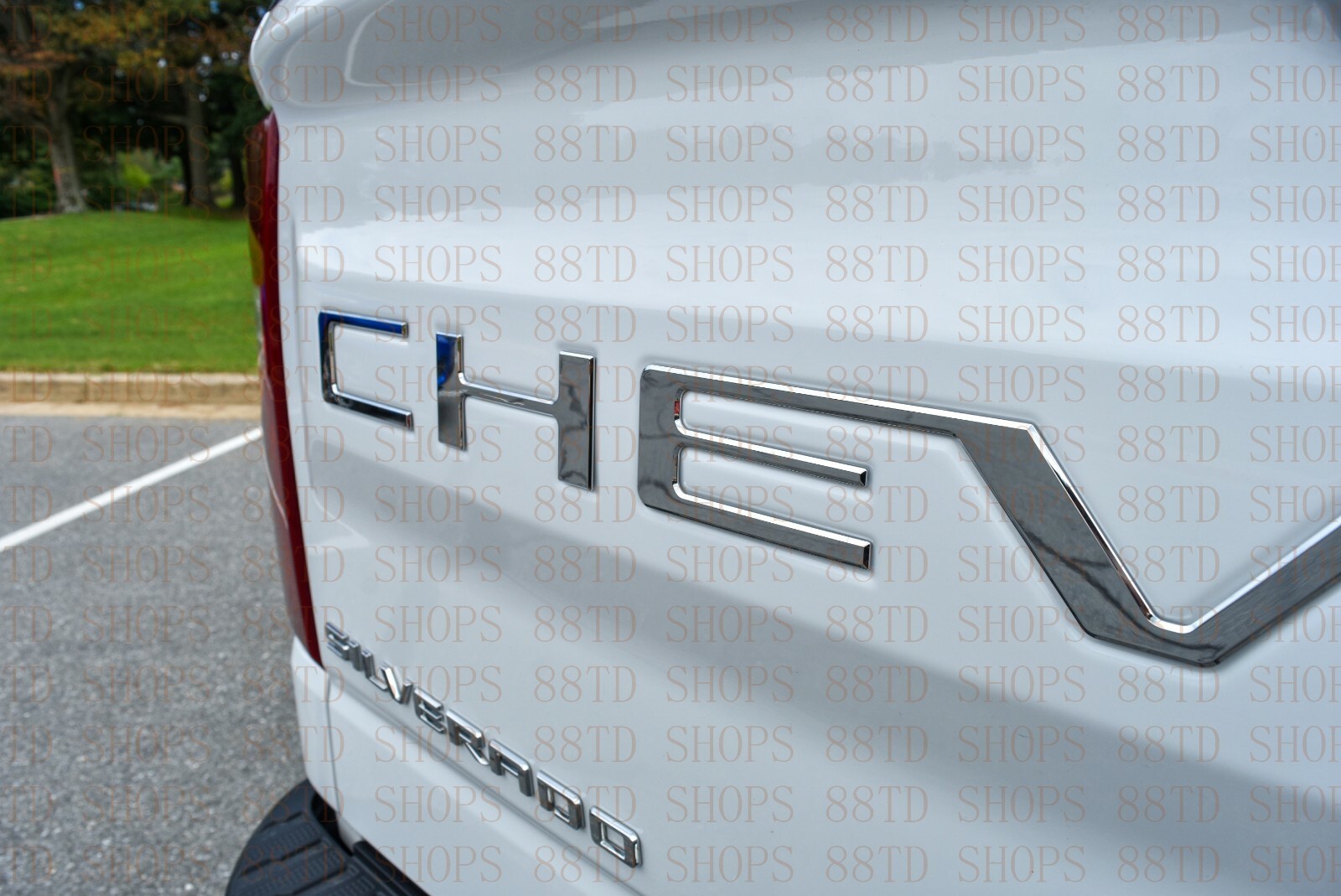 Chrome Raised Tailgate Letters for 2019-2022 Chevrolet Silverado 2500 ...