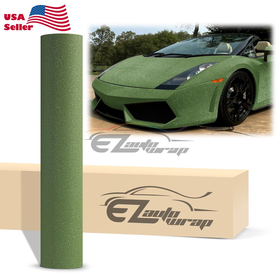 Matte Glitter Sparkle Car Vinyl Vehicle Wrap Sticker Decal Sheet Bubble ...