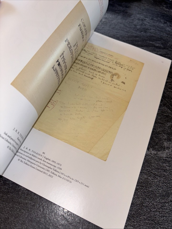 “J.R.R. Tolkien: The Art of the Manuscript” Catalog – Softcover ...