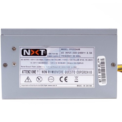 Nxt 250W Power Supply For Assembled Desktop Computer Tower Case | eBay