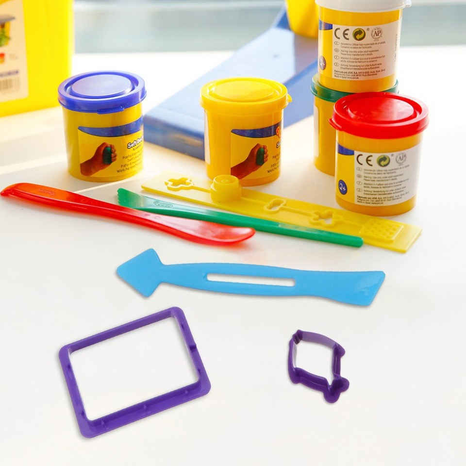 32 Pcs Clay Modelling Kit Triangular Circular Plasticine Moldss DIY ...