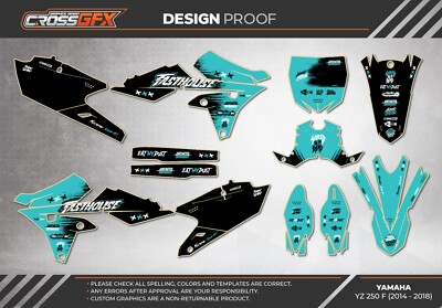2014 2015 2016 2017 2018 YZ 250F Graphics for YAMAHA YZ250F 250FX 250 F ...