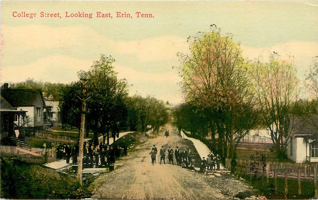 Erin - Tennessee - TN - College Street Looking East - Original Postcard ...