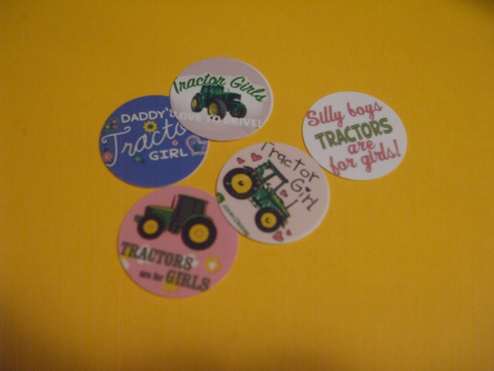 Pre Cut One Inch TRACTOR GIRL Bottle Cap Images! FREE SHIP | eBay