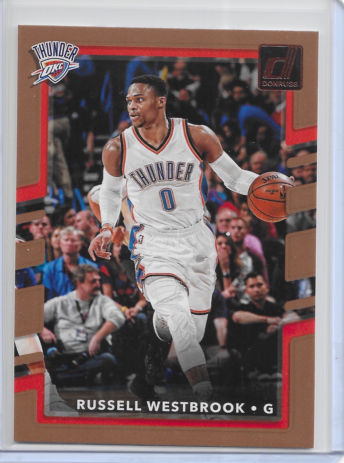 2017-18 Donrusa Basketball Russell Westbrook Card # 101 Oklahoma City ...