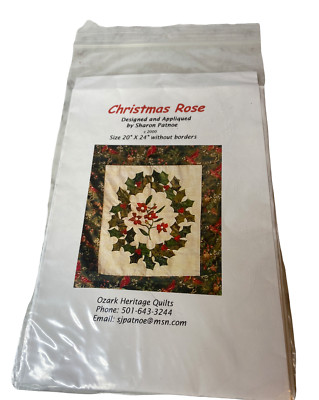 Quilt Pattern: "Christmas Rose" by Ozark Heritage Quilts by Sharon Patnoe | eBay