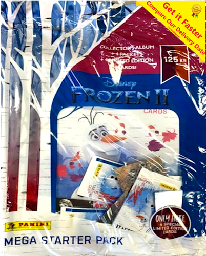 Panini MEGA Starter Pack Frozen 2 Trading Cards Album 4 Packs +4 ...